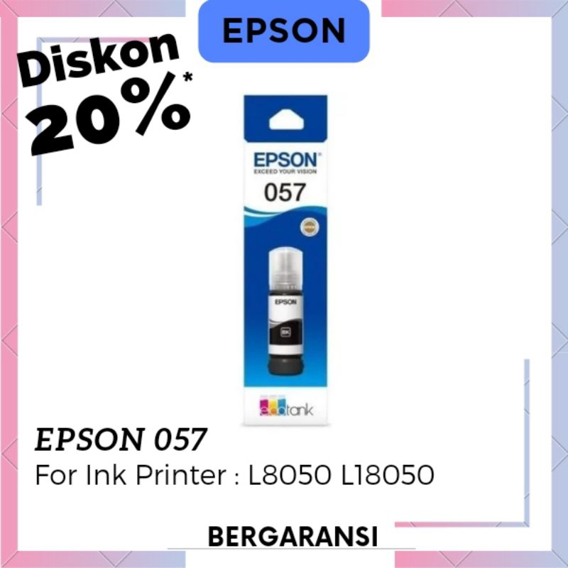 Jual Tinta Epson 057 Black Original For Printer L8050 L18050 | Shopee ...