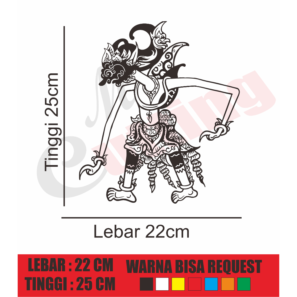 Jual Stiker cutting stiker mobil stiker grandmax stiker truck cutting ...