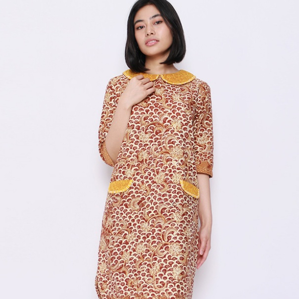 Jual Batik Semar Tulis Chickey Dress PI Lasem Dwiwarno | Shopee Indonesia