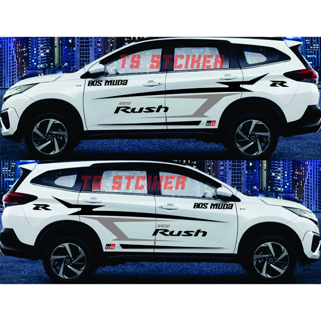 Jual stciker mobil all new rush gr sport terbaru keren cod | Shopee ...