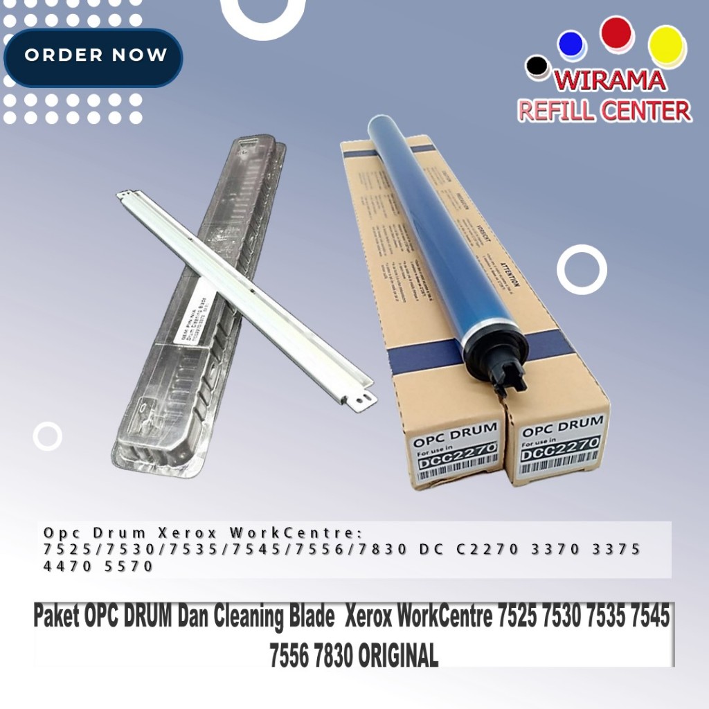 Jual Paket OPC DRUM Dan Cleaning Blade Xerox WorkCentre 7525 7530 7535 ...