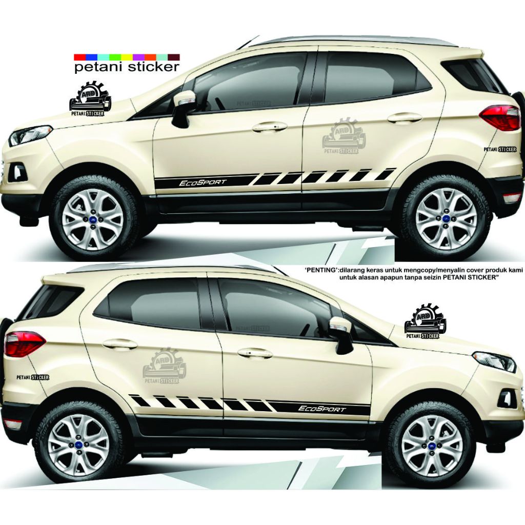 Jual stiker mobil ford sticker ford ecosport lisy body samping ...