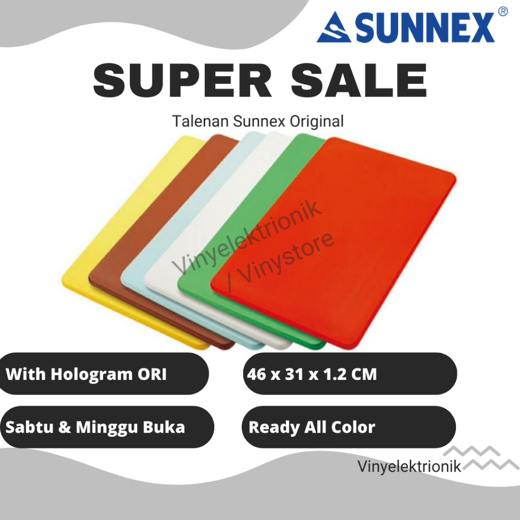 Jual Talenan Besar / Jumbo Plastik sunnex Board persegi 46 cm x 31 cm x ...