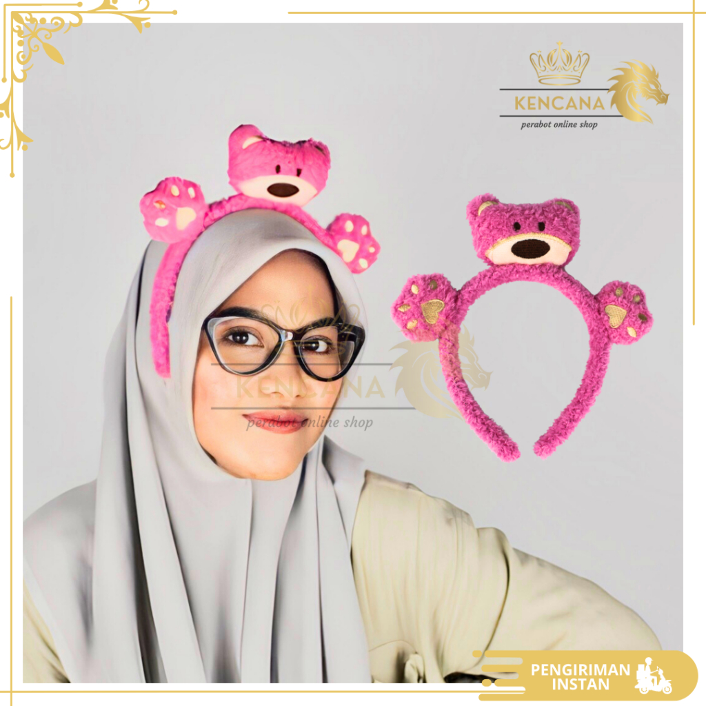 Jual Bando Lucu Karakter Beruang Kelinci Katak / Bandana Wanita Viral ...