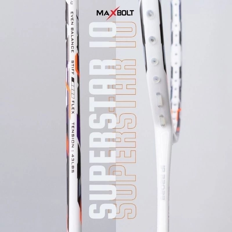 Jual RAKET BADMINTON MAXBOLT SUPERSTAR 10 TENSION 43 LBS ORIGINAL ...