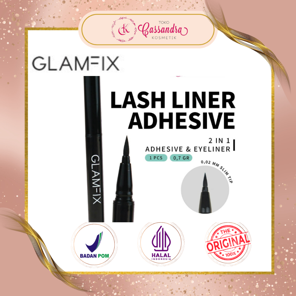 Jual GLAMFIX ADHESIVE LASH LINER - LEM BULU MATA 2 IN 1 BISA UNTUK ...