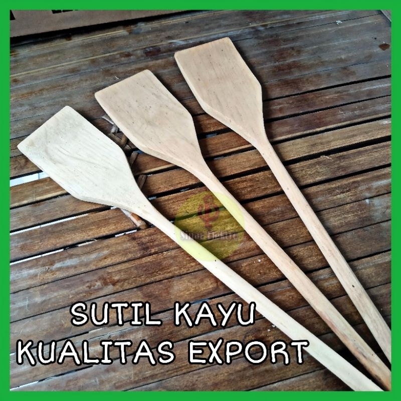 Jual SUTIL KAYU SPATULA KAYU GAGANG KAYU KUALITAS EXPORT | Shopee Indonesia