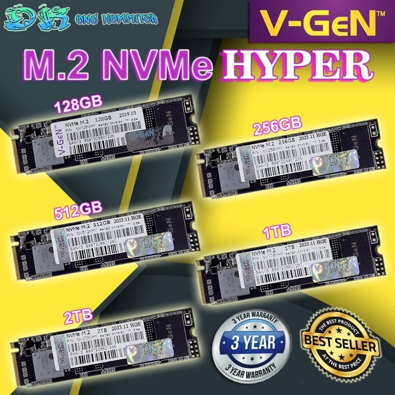 Jual Ssd V-Gen M.2 NVME Hyper 2Tb / 1Tb / 512Gb / 256Gb / 128Gb ...