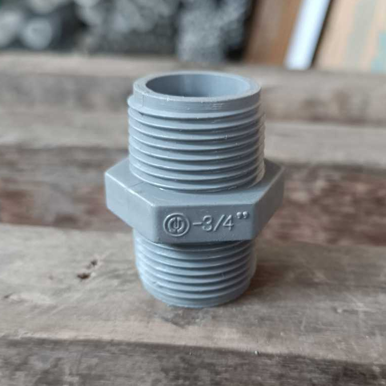 Jual Double Nepel Maspion AW 3/4" Inch / Double Drat Luar PVC / Double Nipple | Shopee Indonesia