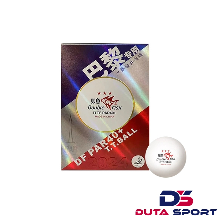Jual Bola Pingpong DOUBLE FISH PARIS PAR40+ 2024 3 Star Isi 6 Original | Shopee Indonesia