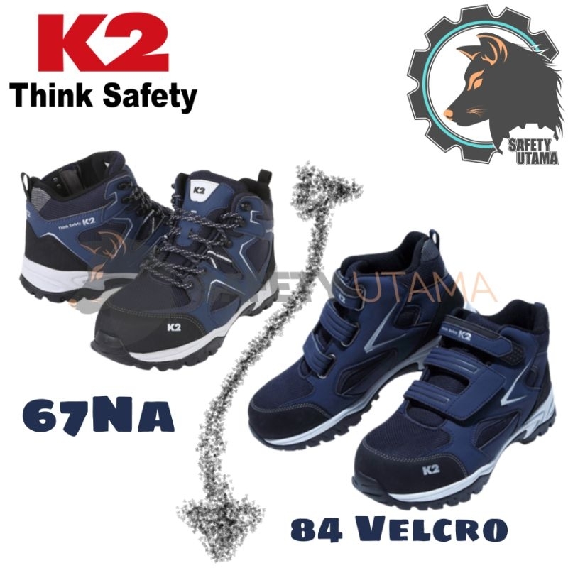 Jual Sepatu Kerja safety Shoes K2 Xgrip Navy Original BNWB | Shopee Indonesia