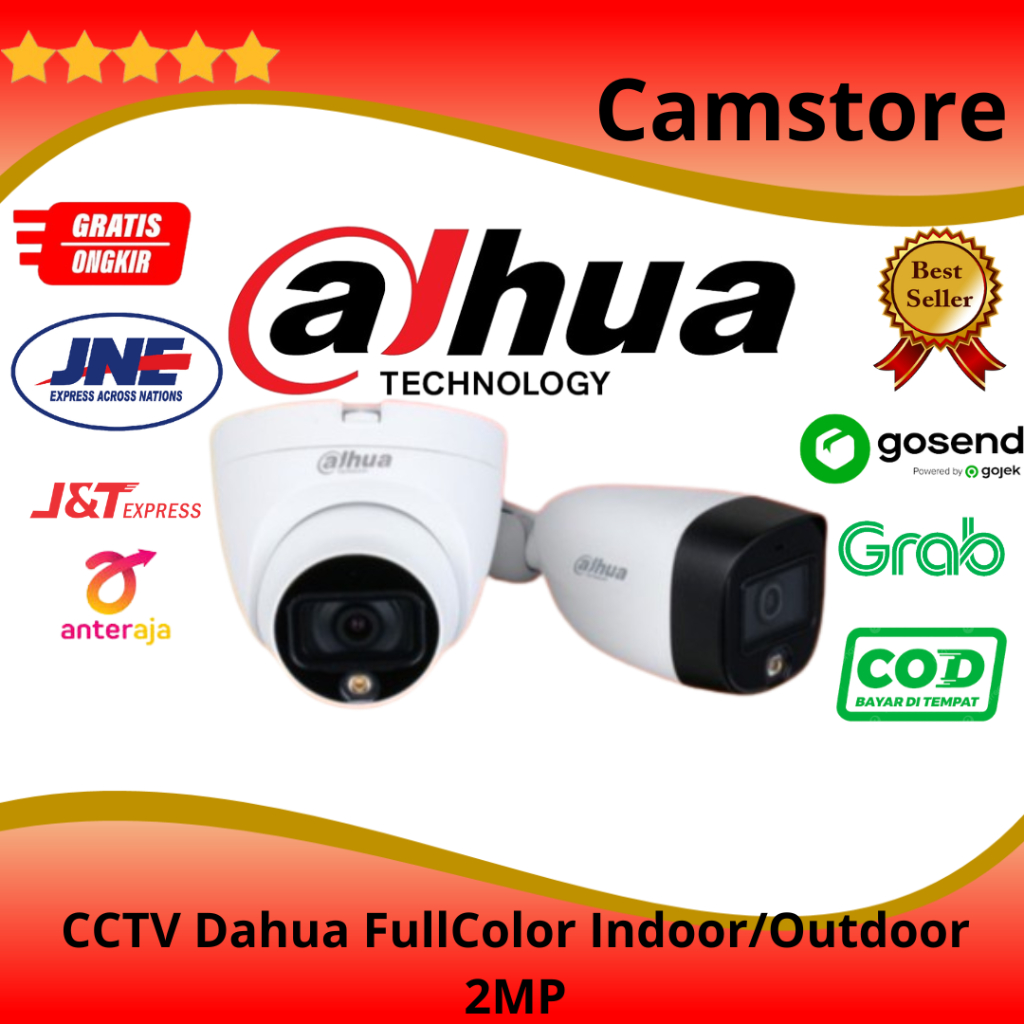 Jual CCTV DAHUA 2MP FullColor Full HD Indoor/Outdoor/ Camera CCTV DAHUA ...