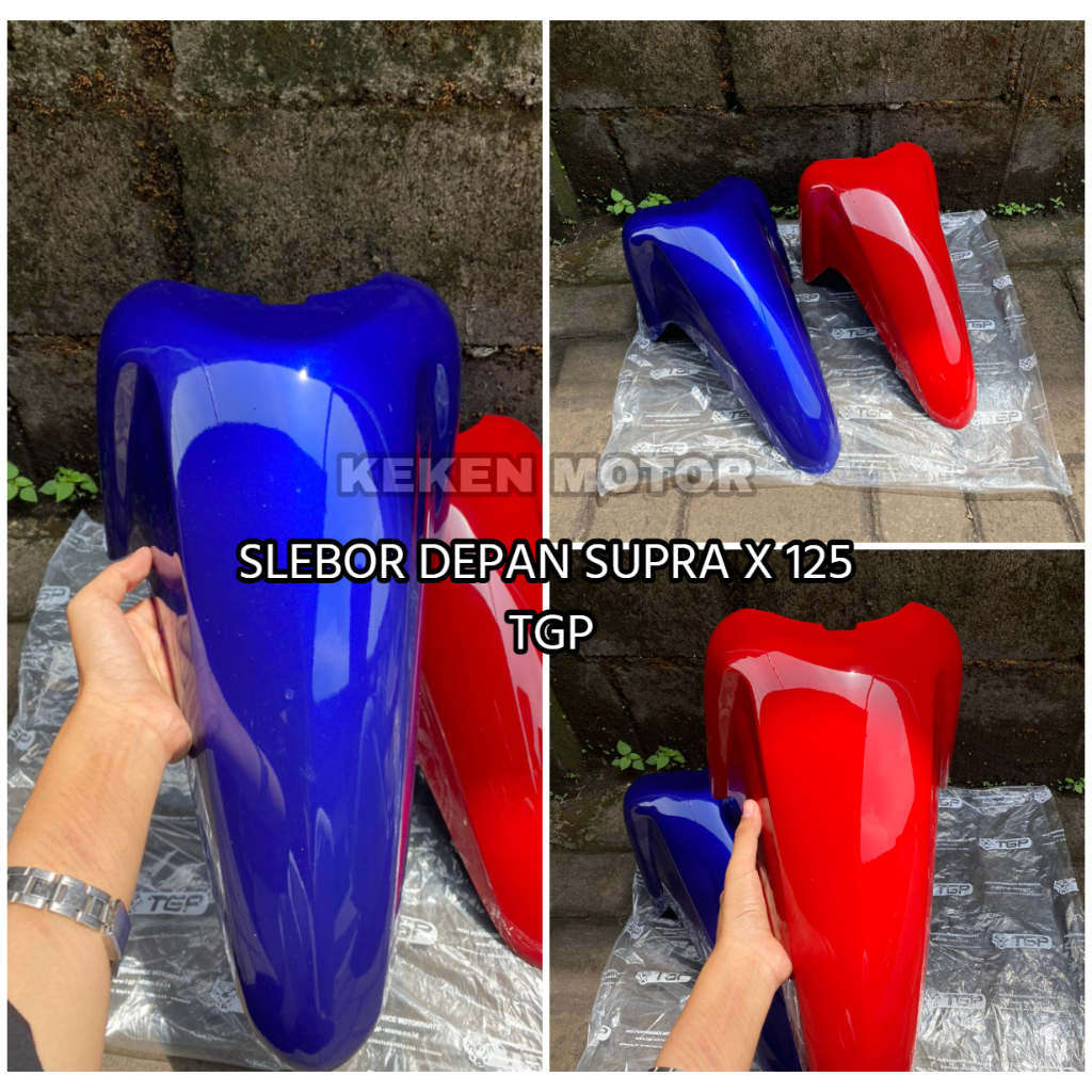 Jual SLEBOR SPAKBOR DEPAN SUPRA X 125 TGP MERAH BIRU || SPAKBOR SLEBOR ...