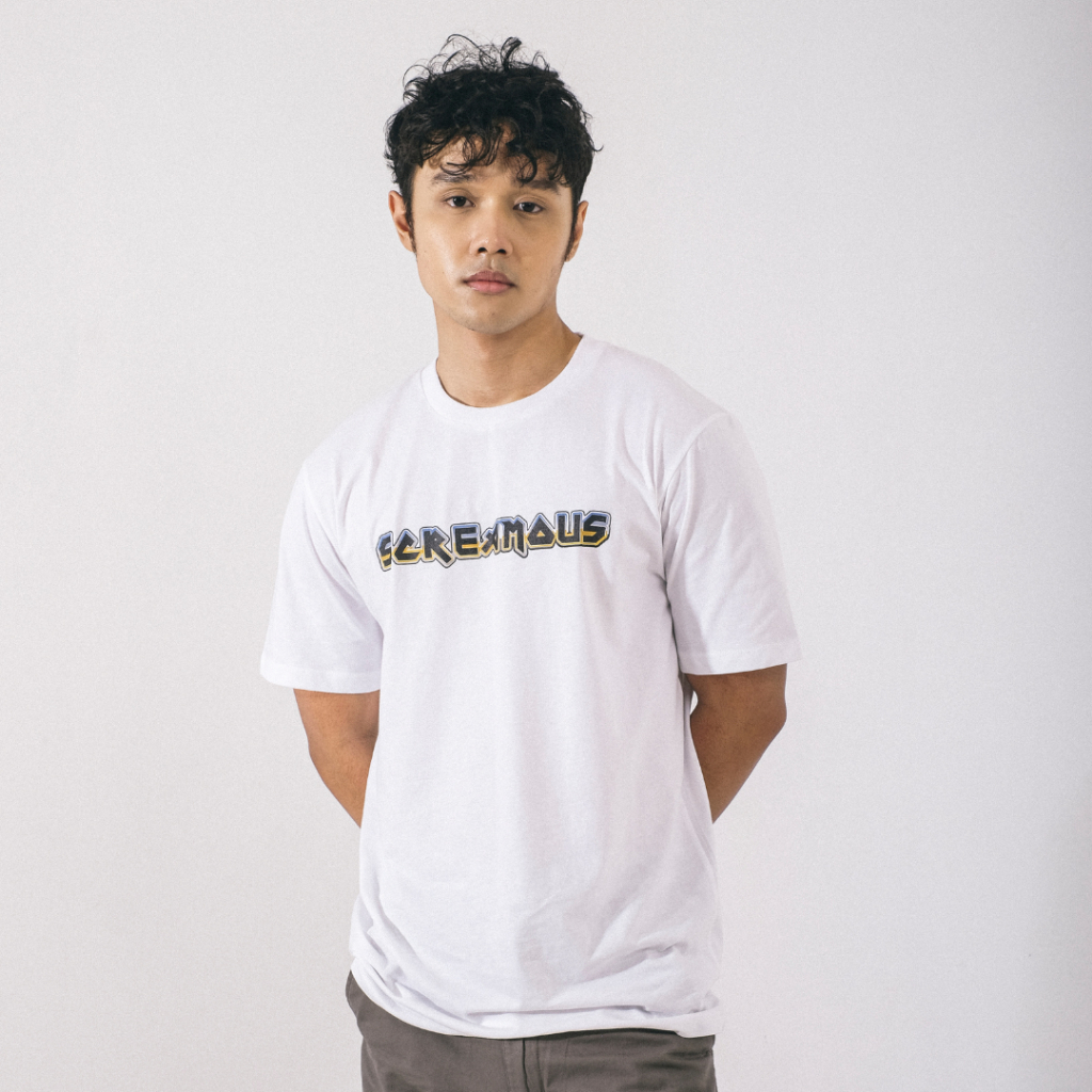 Jual Screamous Kaos T-Shirt IRON WHITE | Shopee Indonesia