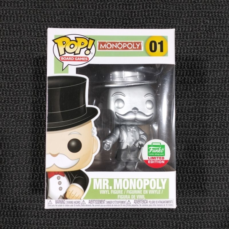 Jual Funko Pop! Board Games Monopoly: Mr. Monopoly (Silver) #01 (Funko ...