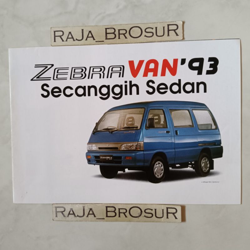Jual Poster brosur katalog leaflet jadul lawas Daihatsu Zebra Van 1993 ...