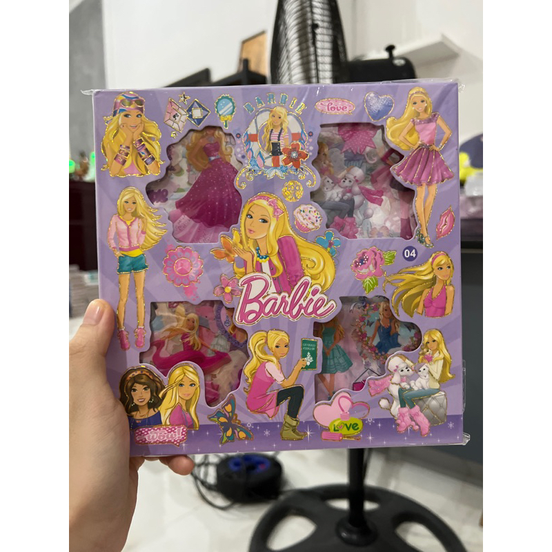 Jual ( KKM ) BARBIE Viral Aesthetic Sticker Box isi 100 Lembar ...