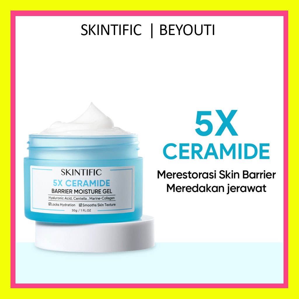 Jual SKINTIFIC 5X Ceramide Barrier Repair Moisture Gel 30g 80g Skin ...