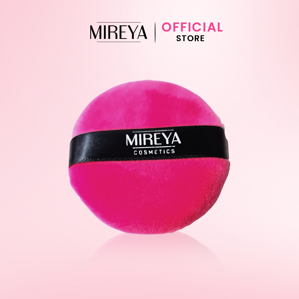 Jual Mireya PREMIUM Wonder Puff Ribbon - Make Up Face Sponge Bedak Pink ...