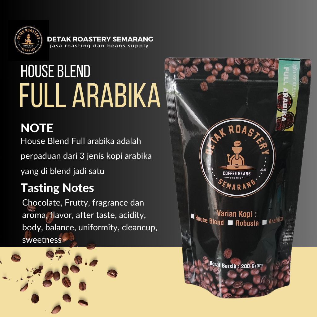Jual Kopi House Blend Full Arabika Espresso | Shopee Indonesia