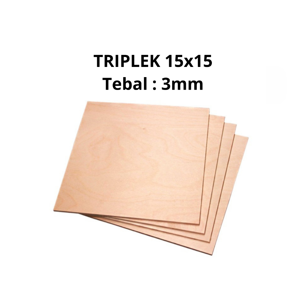 Jual Triplek Lembaran ukuran 15x15cm Tebal 3mm | Shopee Indonesia