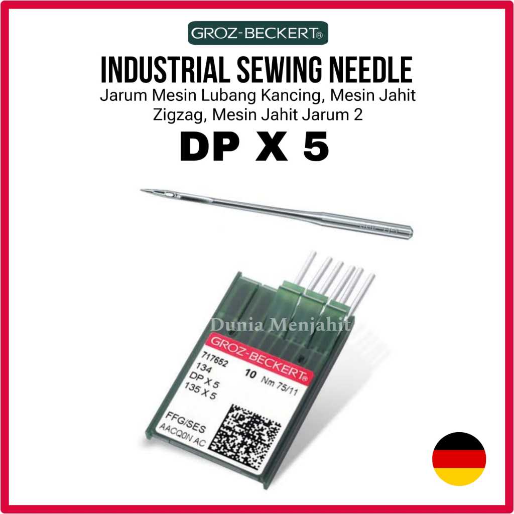 Jual DPX5 / DP X 5 Groz Beckert Needles Jarum Mesin Jahit Industri Lubang Kancing | Shopee Indonesia