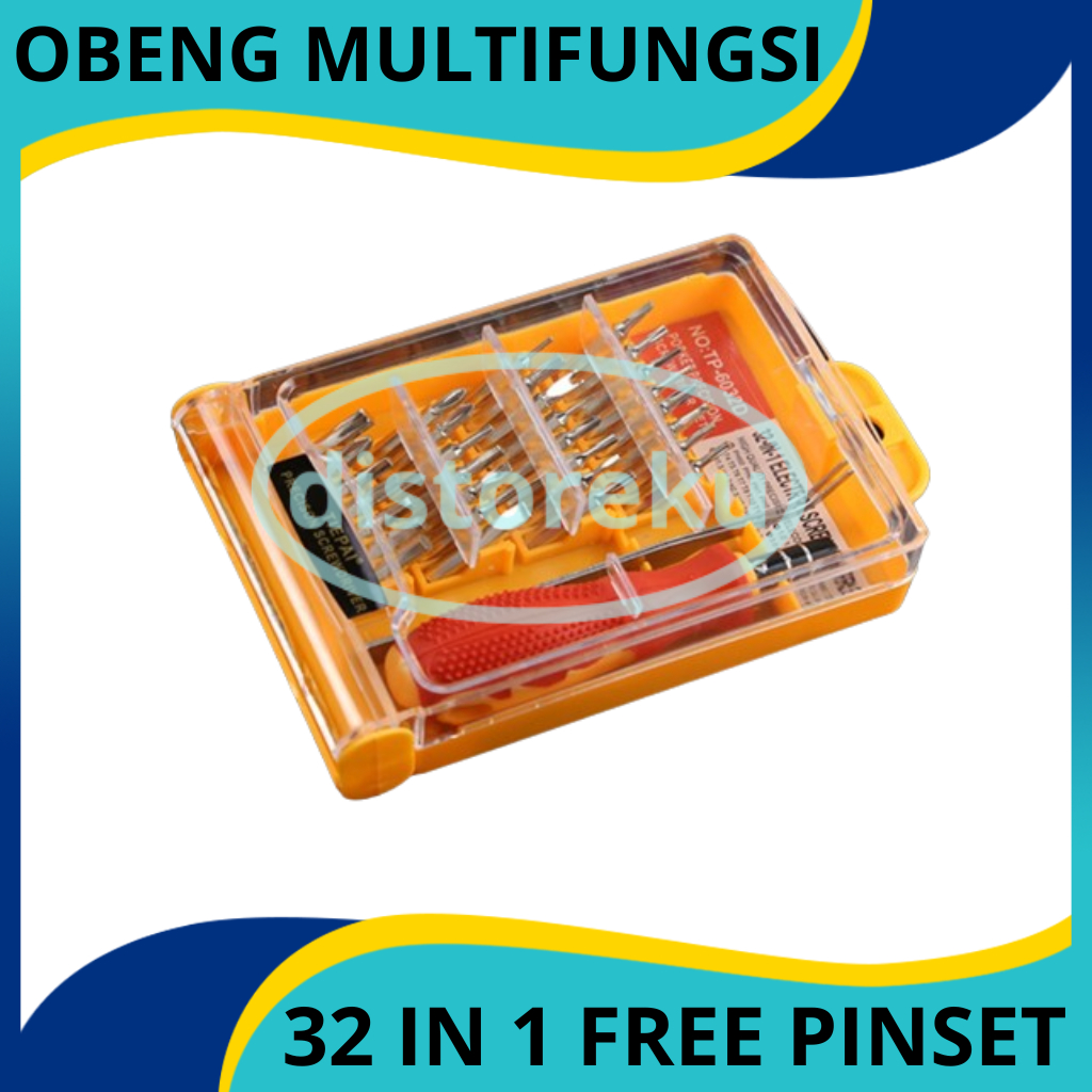 Jual DM - Obeng Multifungsi Toolkit Set 32 in 1 Screwdriver dengan ...