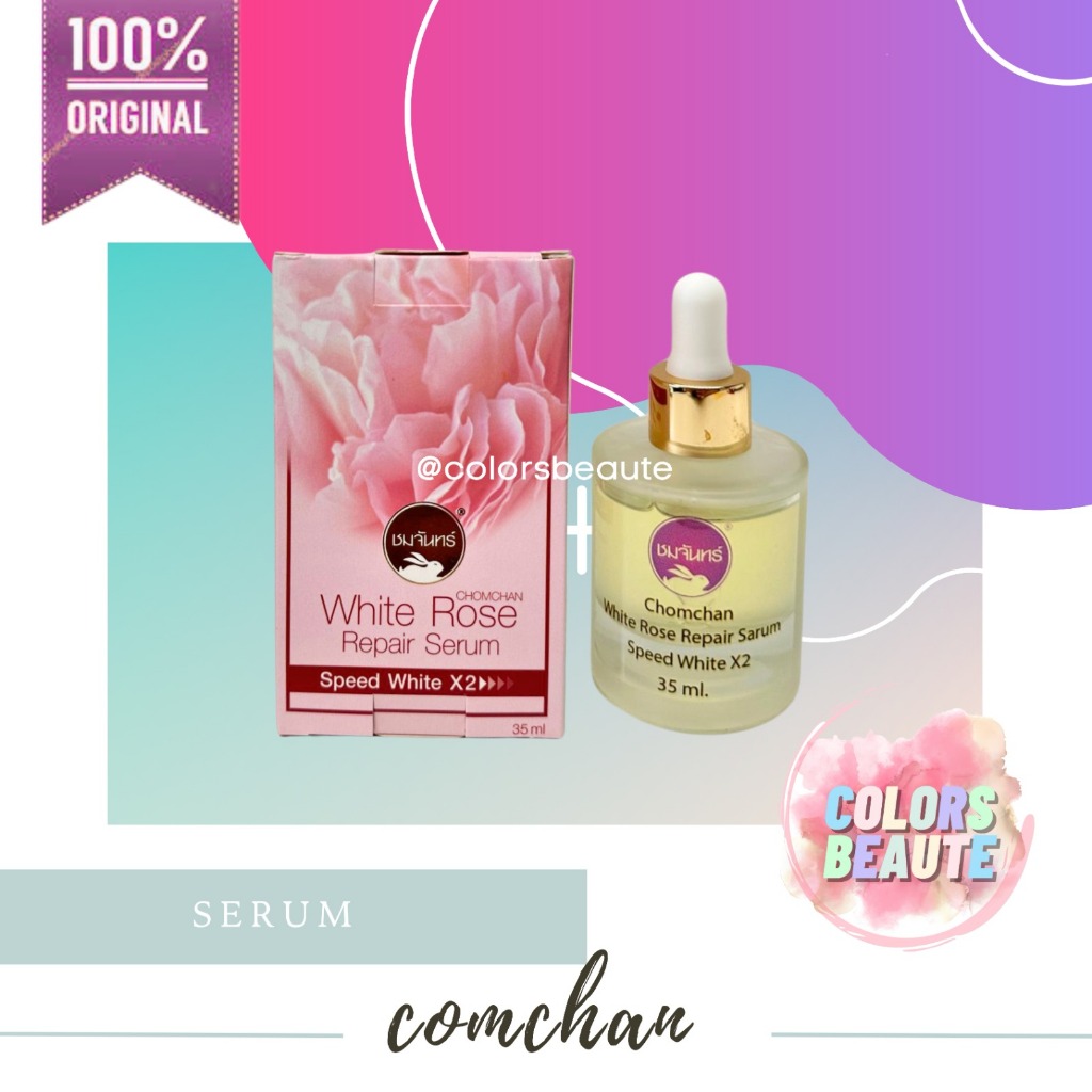 Jual WHITE ROSE REPAIR SERUM CHOMCHAN ORIGINAL THAILAND / SERUM ANTI ...