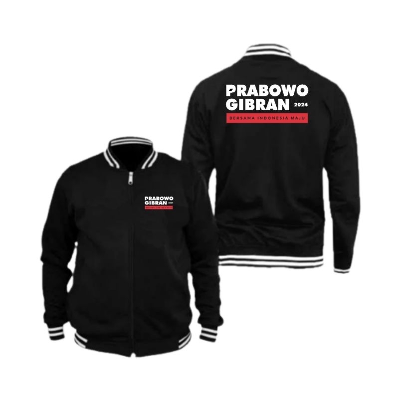 Jual JAKET baseball PRABOWO GIBRAN Bersama Indonesia maju | Shopee ...