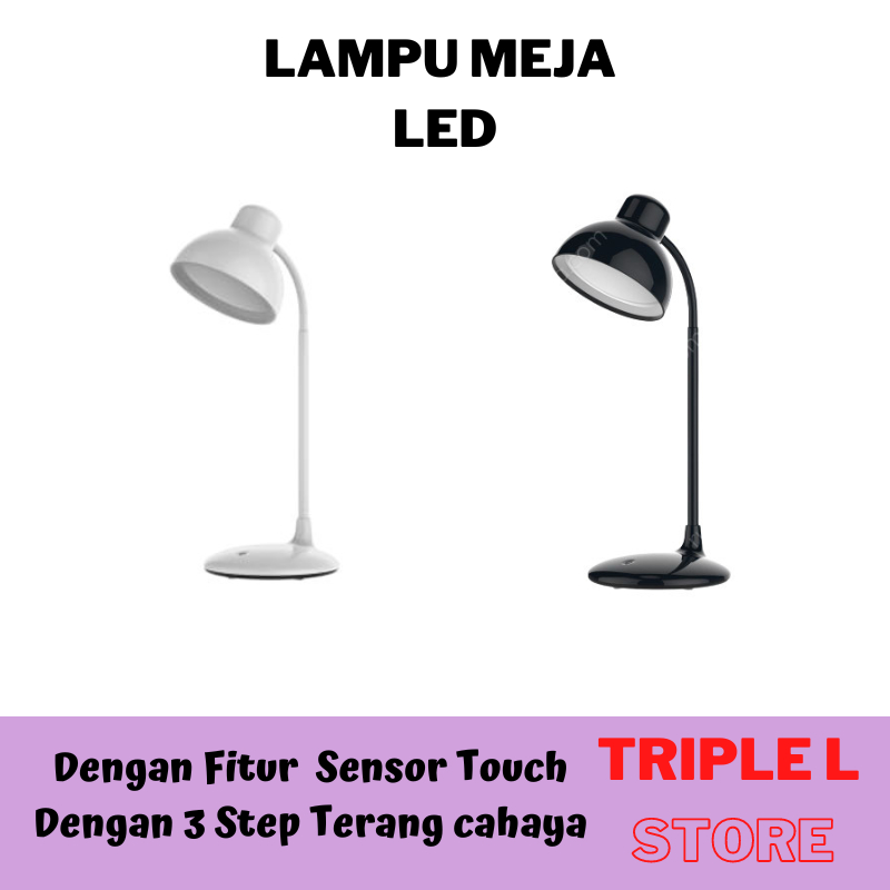 Jual Lampu Meja Kerja Belajar Baca Led Rechargeable Dimmable | Shopee ...