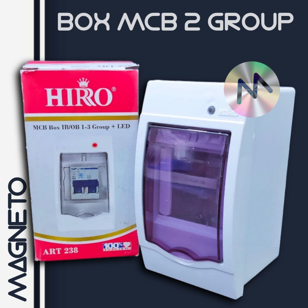 Jual BOX MCB 2 GROUP INDIKATOR LED BOKS SEKRING MCB ISI 2 TANAM DAN ...