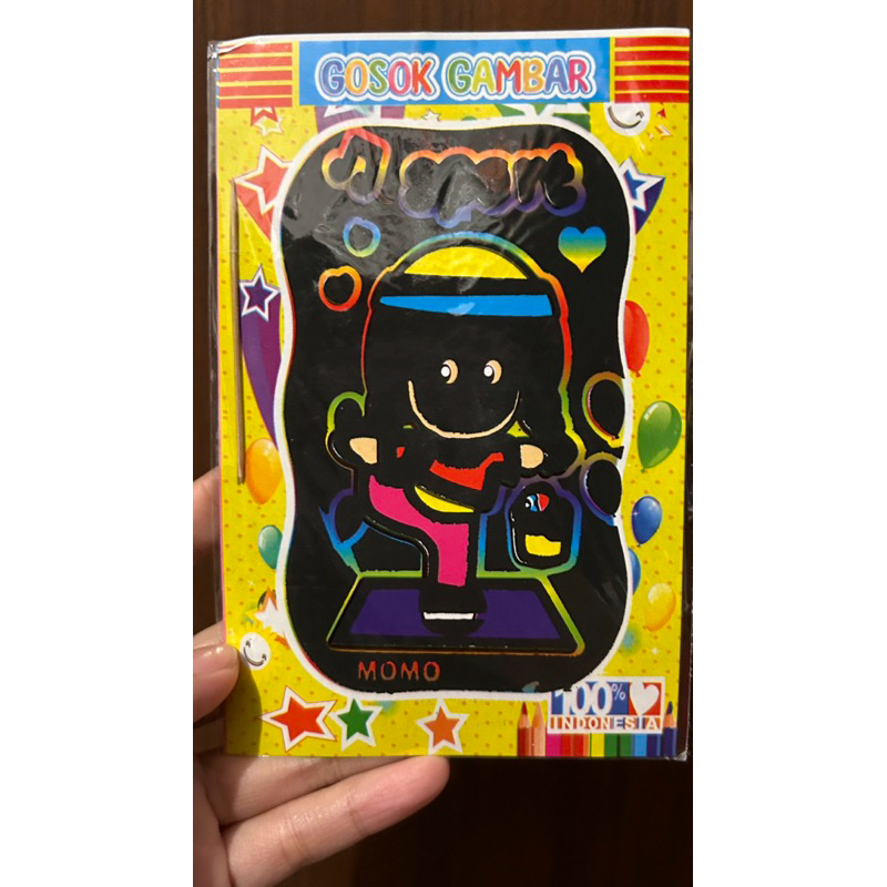 Jual Mainan Edukasi Anak gosok 10x15 CM / Mewarnai Gambar Gosok Lidi ...