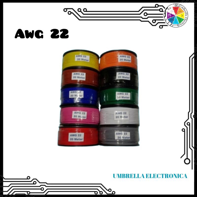 Jual Kabel AWG 22 Kabel Serabut AWG kabel AWG (per meter) | Shopee Indonesia
