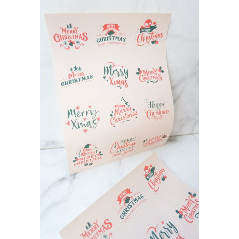 Jual Stiker Natal Bulat | Shopee Indonesia