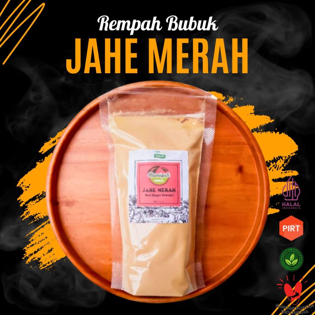 Jual Jahe Merah Bubuk Herbal Organik / Red Ginger Powder (500 GRAM ...