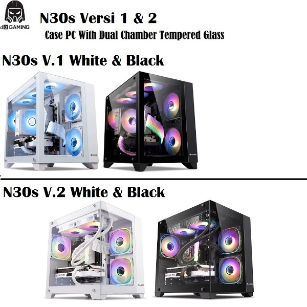 Jual DA N30s Digital Alliance Casing PC Gaming Dual Chamber Tempered ...