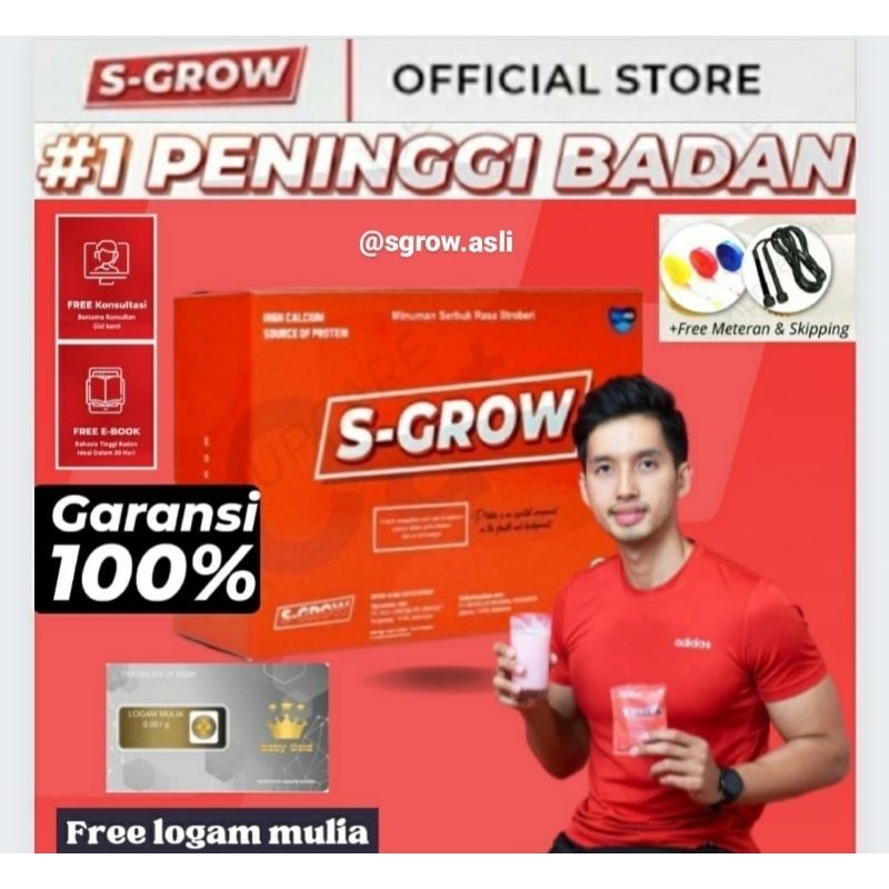 Jual Susu S Grow Official Store Suplemen Kesehatan Obat Peninggi Badan Anak Remaja Dewasa S-Grow ...