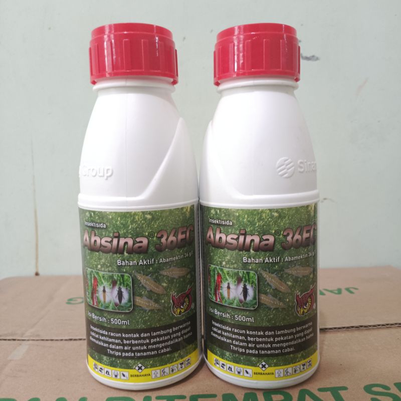 Jual Absina 36 EC 500ml Abamektin untuk mengendalikan hama trips jenis ...
