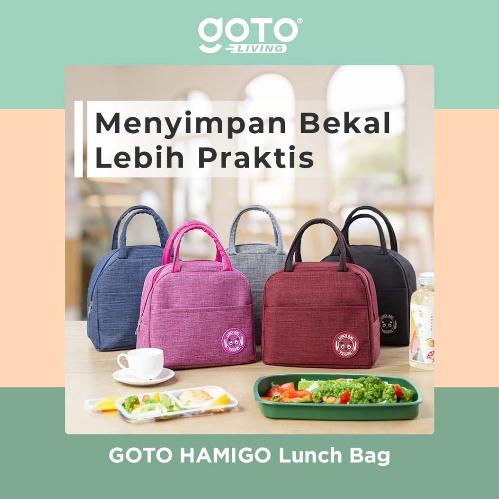 Jual Goto Hamigo Lunch Bag Tas Bekal Makanan Tempat Makan Anak Dewasa ...