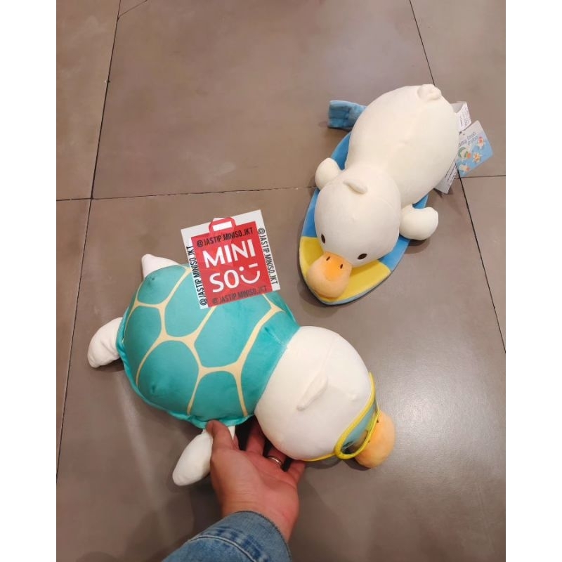 Jual MINISO 🆕 Boneka Lucu DIVING DUCK Series Surfing / Turtle (40cm ...