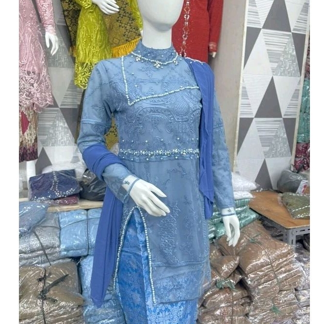 Jual Aywears- Set Rosalia Slendang/ Set Kebaya songket Jumbo/ Kebaya ...