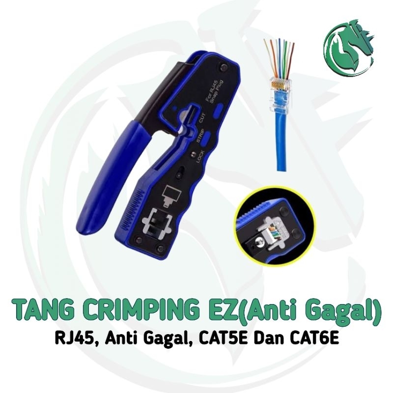 Jual TANG CRIMPING KRIMPING TOOL SUPPORT EZ ANTI GAGAL CAT6 RJ45 TANG ...