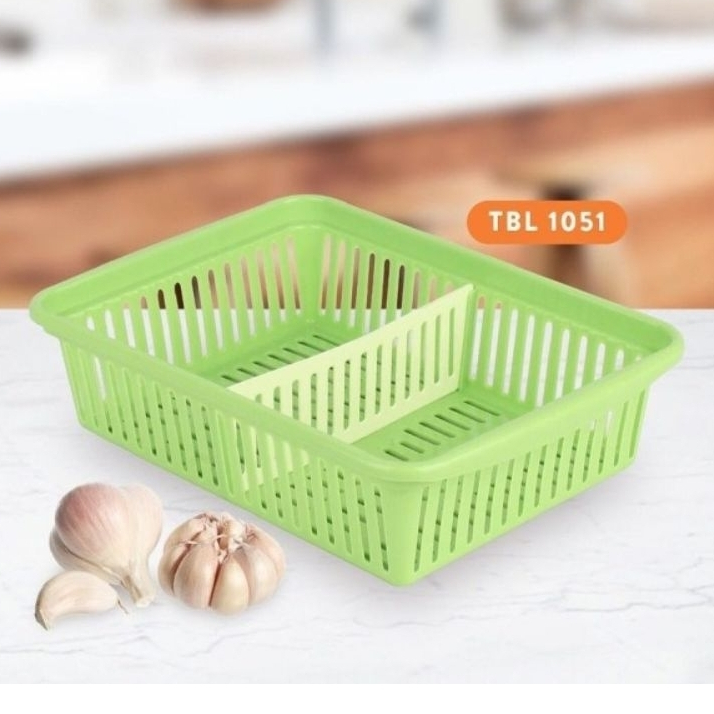 Jual Keranjang Plastik Persegi Wadah Bumbu / Tempat Bawang Lombok ...