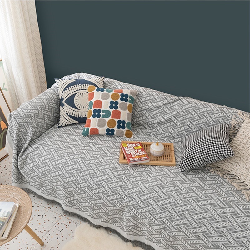 Jual Utama Jakarta - UJ076 Cover Sofa Selimut Sofa Nordic 3/4 Seater ...