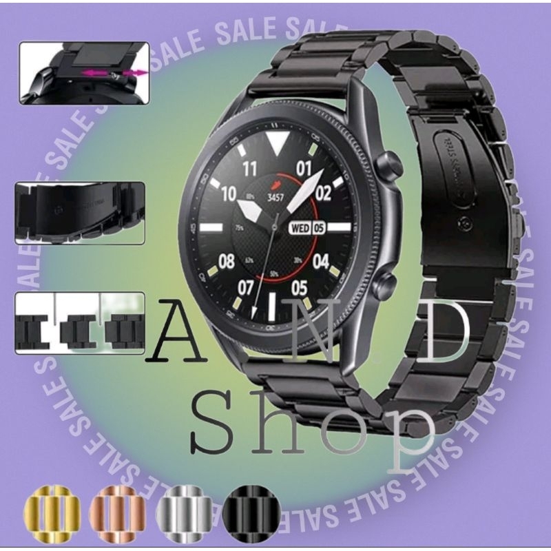 Jual SAMSUNG GALAXY WATCH 3 45MM STAINLESS STEEL STRAP WATCH BAND TALI ...