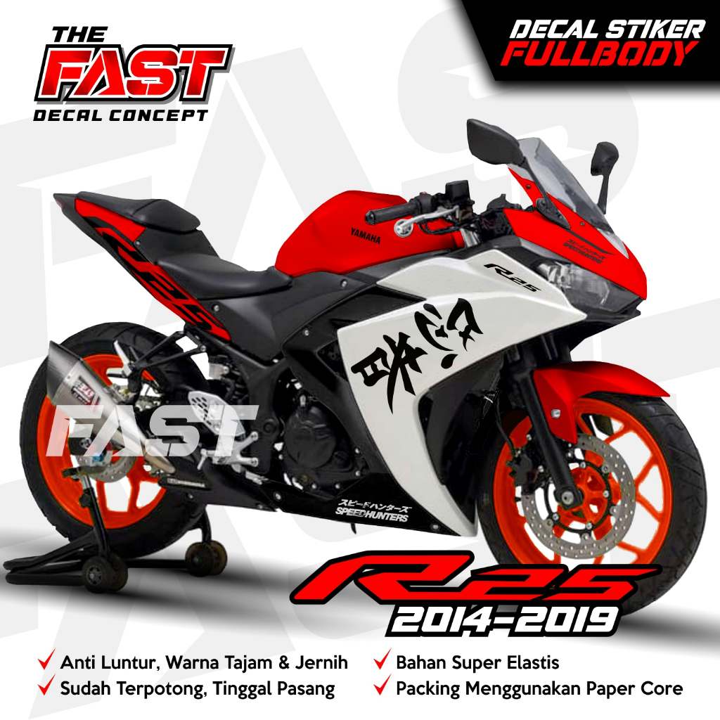 Jual TERBARU BISA COD Decal R25 Full Body Decal Yamaha Kanji R25 Old ...
