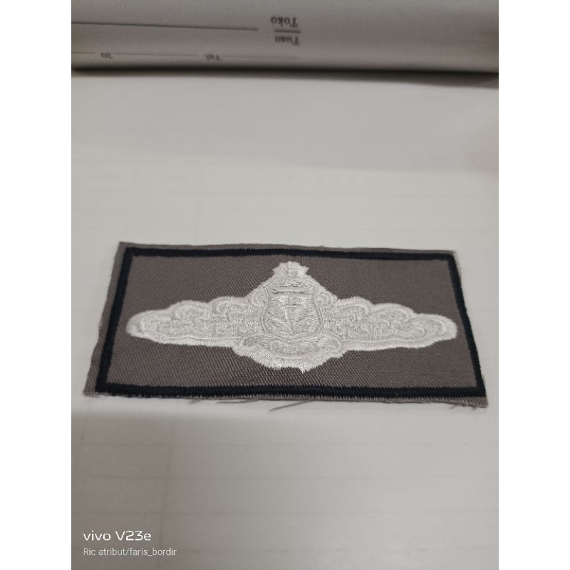 Jual wing layar bahari bed bordir bahari logo wing kayar wing terjun ...