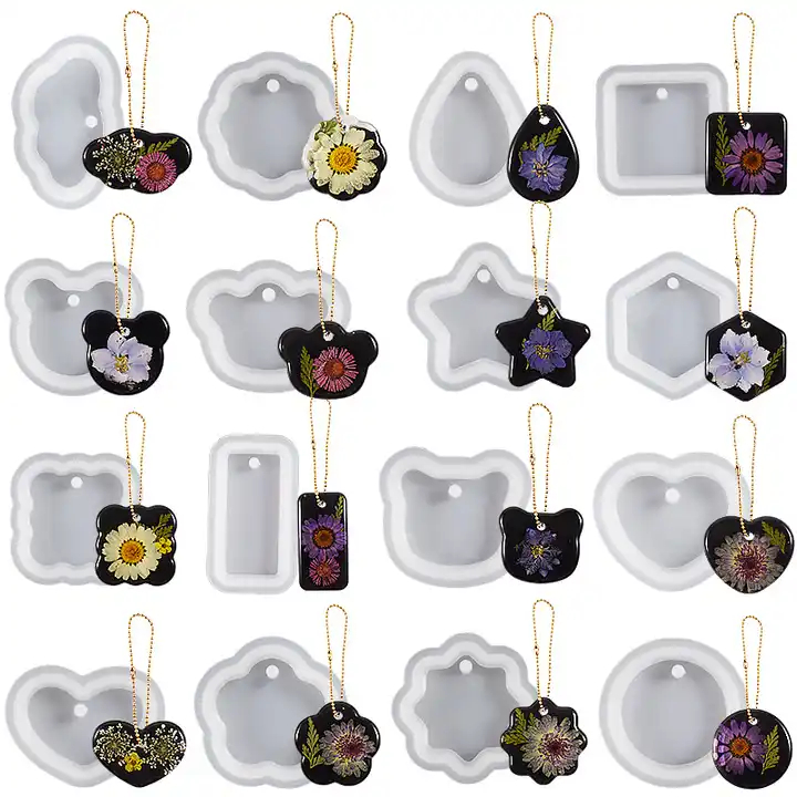 Jual Cetakan Resin Epoxy Cute Aneka Bentuk Gantungan Ganci Keychain Gem ...