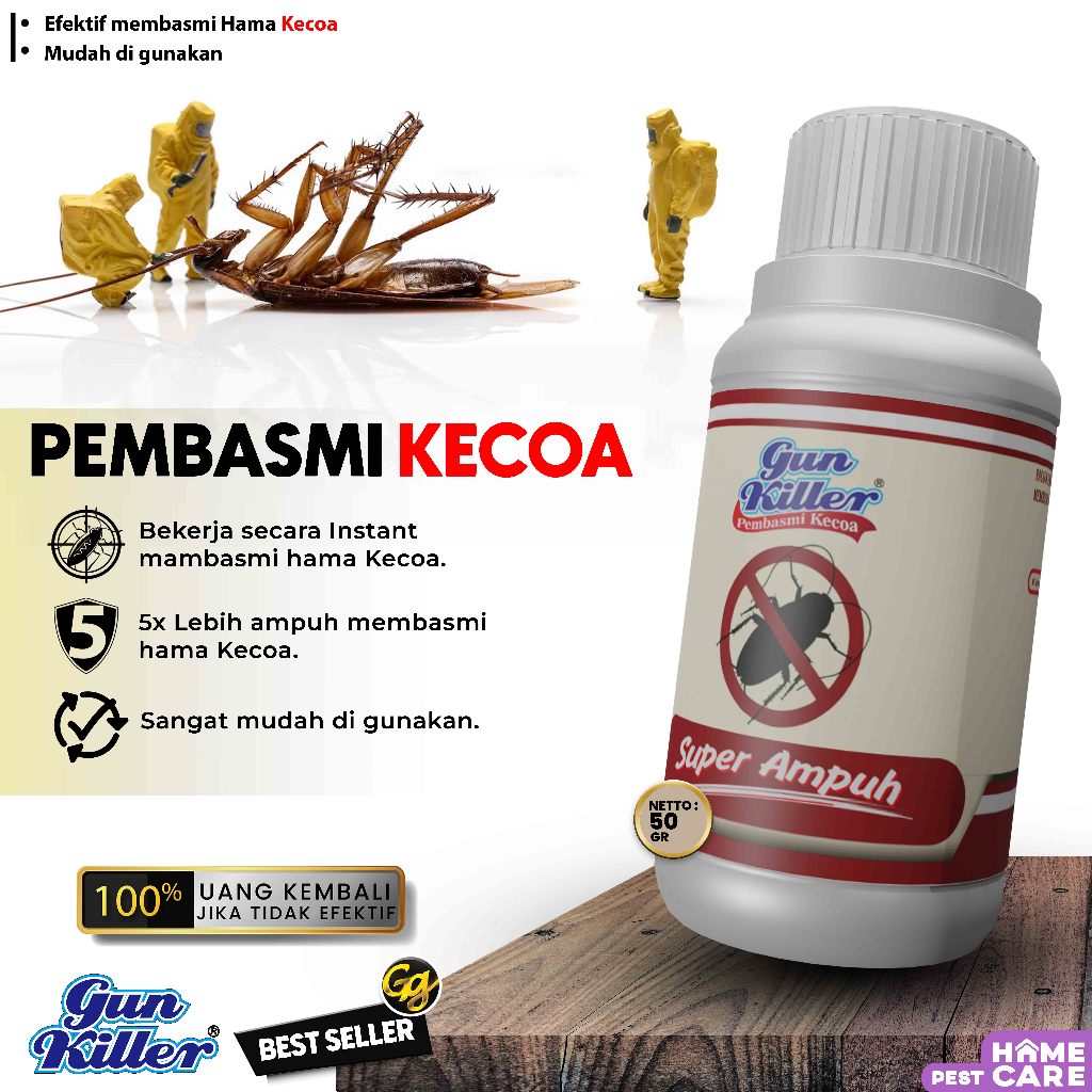 Jual Obat Pembasmi Pengusir Pemusnah Racun Kecoa Super Ampuh Umpan ...