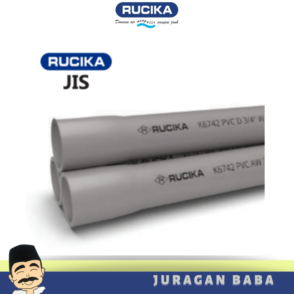 Jual RUCIKA - PIPA PVC JIS AW (4 METER) (1 1/2" - 2 1/2") | Shopee ...